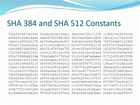 Secured Hash Algorithmsha Ppt Download