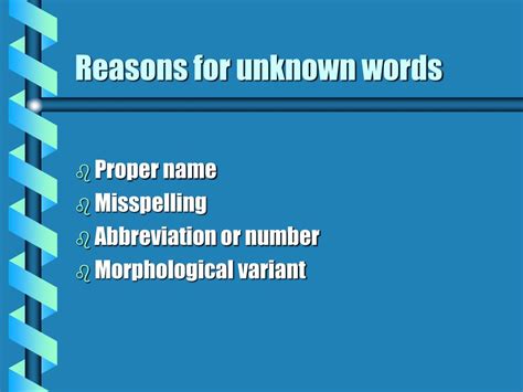 Ppt Categorizing Unknown Words Powerpoint Presentation Free Download Id4615566