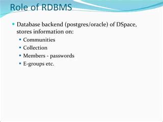 DSpace Tutorial Open Source Digital Library PPT Databases Computer Software And Applications