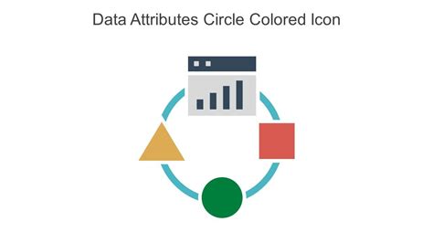 data attributes circle colored icon in powerpoint pptx png and editable