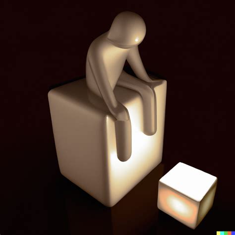A 3d Rendered Human Being Using Cubes Rdalle2