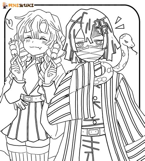 Cute Anime Couples Coloring Pages