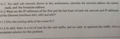 solved ll consider the following network design router r2