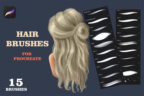 HAIR Procreate Brushes Design Cuts