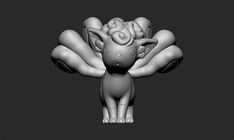 Pokemon Alolan Vulpix With 2 Poses 3d Model 3d Printable Cgtrader