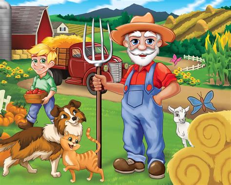Old Macdonalds Farm 4 Pack 100 Piece Puzzles 100 Pieces