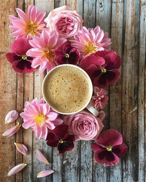 Ellen Warkol Your Latte And Beautiful Flowers Are Facebook