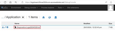 Core Not Able To View The Logs For Hosted Webapp In Azure
