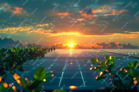 Premium Photo Greening The Future Harnessing Solar Power With Photovoltaic Roof Panels For