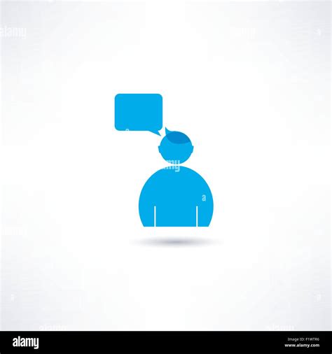 Man Speaking Icon Stock Vector Image And Art Alamy