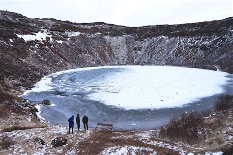 Premium Photo Frozen Lake
