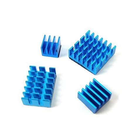 Raspberry Pi 4 Heatsink Set 4pcs Blue