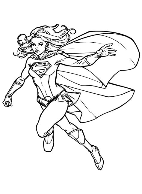 Supergirl Movie Coloring Online Free
