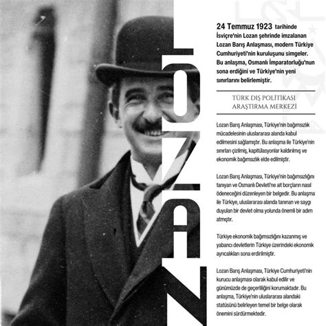 İnfografik Lozan Barış Antlaşması Tudpam Türk Dış Politikası