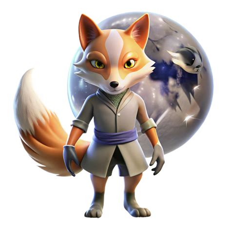 Extraordinary Surreal A Cunning Kitsune Transforming From A Fox Into A