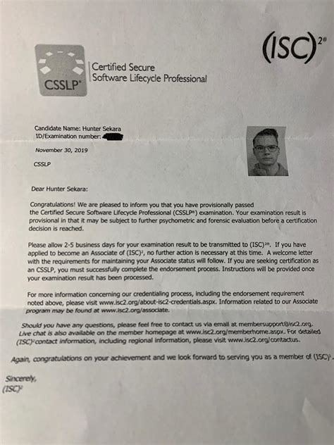 Hunter Sekara On Linkedin Infosec Isc2 Csslp 12 Comments