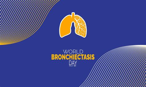 World Bronchiectasis Awareness Day Graphic Template With Lung Health