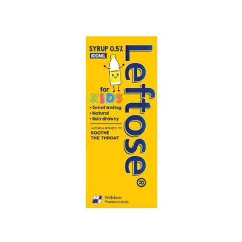 Nhg Pharmacy Online Leftose 5mgml Syrup 100ml