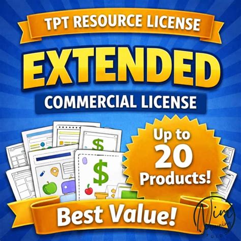 Extended Commercial License For Tpt Resourcesup To 20 Prodsresell