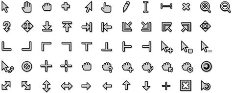 Made A White And Gray Version Of The New Adwaita Cursors Rgnome