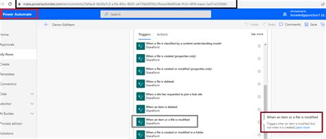 power platform power automate run a flow on edit item getting