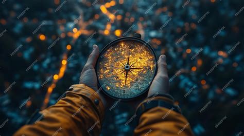 Navigating Complexity Person With A Compass In Front Of A Complex