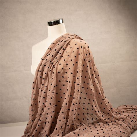 Polka Dot Gathered Crepe Homecraft Textiles