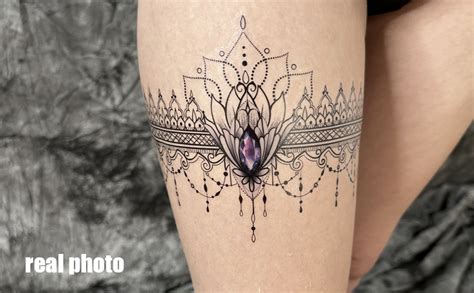 Roarhowl Lace Tattoos Set 2 Large Sexy Temporary Tattoos For Women