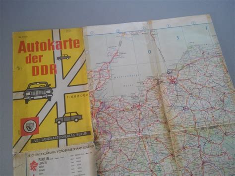 Autokarte Der Ddr Mapa Drogowa Nrd 1964 6811833273 Oficjalne