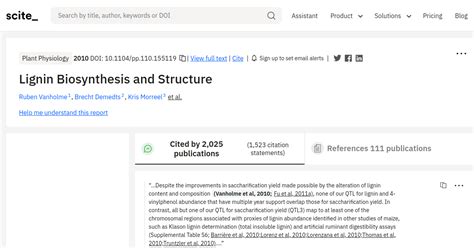 Lignin Biosynthesis And Structure