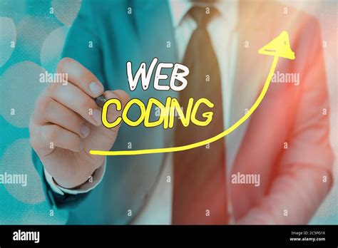 Text Sign Showing Web Coding Business Photo Showcasing A System Of