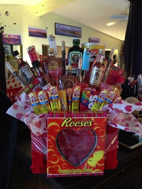 Valentines Days Basket For My Manpretty Stoked How It Turned Out Valentines Day Baskets