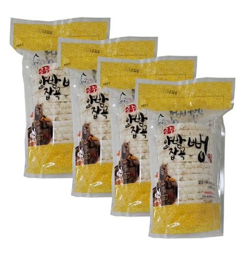 공주 알밤 잡곡뻥튀기 90g X 4봉 아기간식 현미 쌀과자 티몬