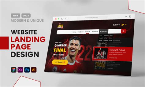Design Modern Website Landing Page Design In Figma Xd Psd By