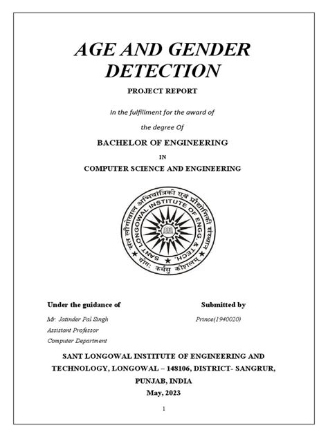 Age And Gender Detection Pdf Artificial Neural Network Deep Learning