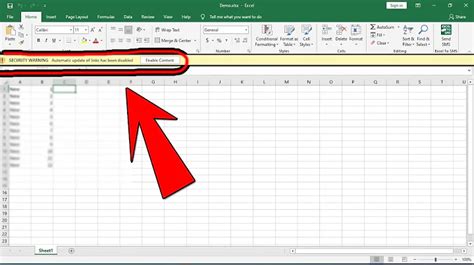 Where Is Enable Content In Excel 2025