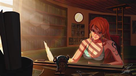 Artstation One Piece Nami Fanart