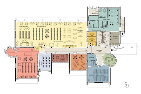 Valley Hi North Laguna Library Noll Tam Architects Library Floor