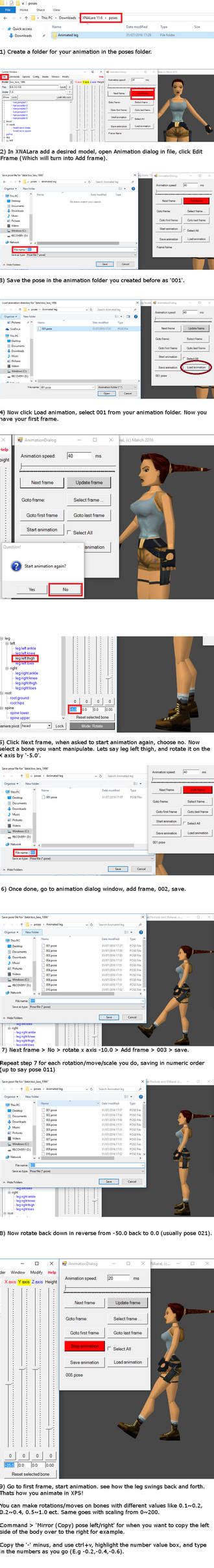 Xnalara Xps Animation Tutorial By Reebledeebles On Deviantart