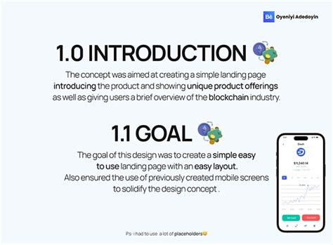 UI DESIGN BLOCK CHAIN LANDING PAGE Behance