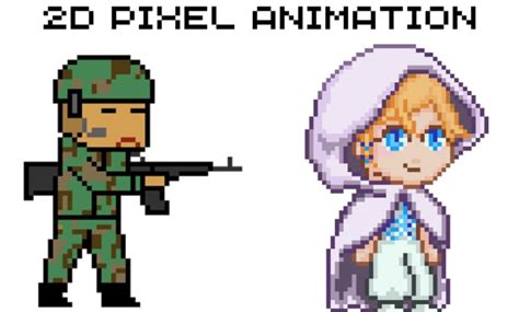 Draw Pixel Game Art Pixel Art 2d Sprite Sheet Pixel Character Tileset
