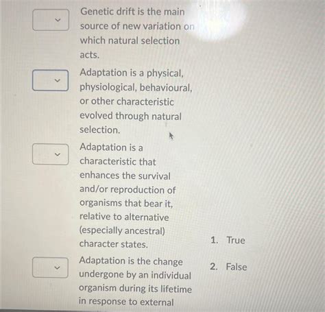 Solved Genetic Drift Is The Main Source Of New Variation On