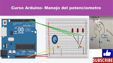 Curso Arduino Parte 18 Manejo Del Potenciometro Youtube