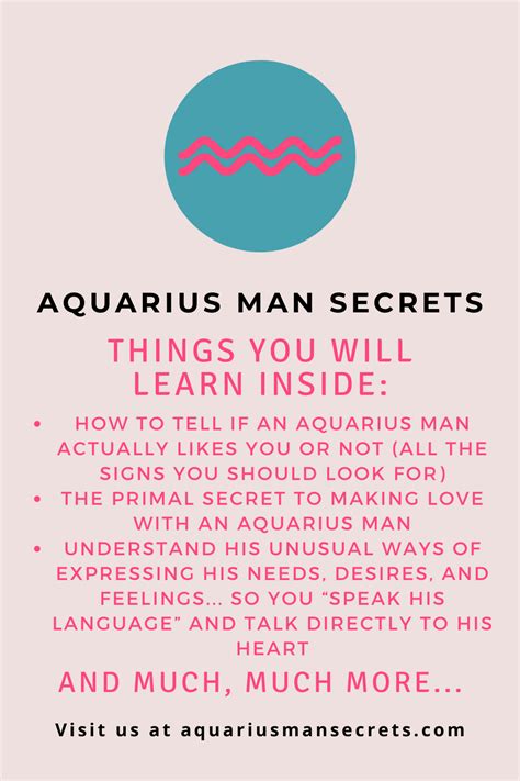 Aquarius Zodiac Traits Male