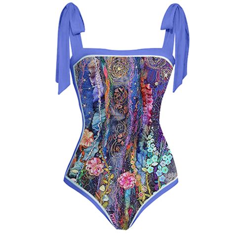 Sonwsong Swim Suits，womens Long Sleeve Floral Printed Zip Front