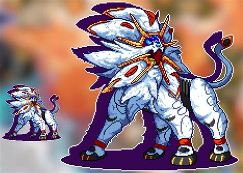 Solgaleo Pokemon [pixelart] By Waterpixelart On Deviantart