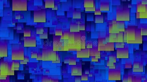 3d Rendering Of An Array Of Square Stickers Stickers Of Different