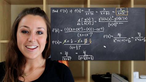 Quotient Rule KristaKingMath YouTube