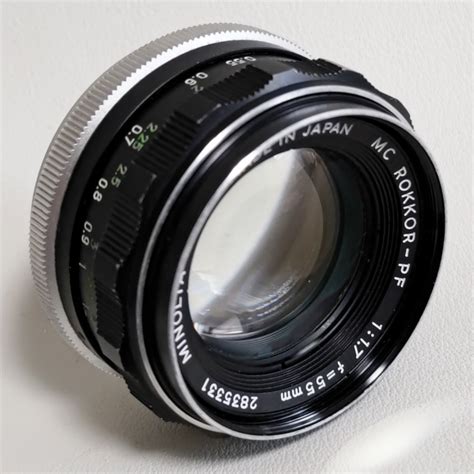 Yahooオークション Minolta Mc Rokkor Pf 55mm F17 ミノルタ オー