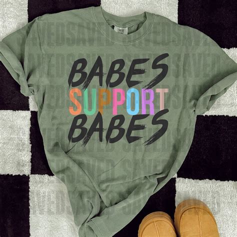Babes Support Babes Png High Quality File Retro Edgy Small Business File Etsy